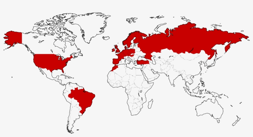 Mapa Mundi Onde Estive2 - Expro Group Transparent PNG - 1152x569 - Free ...