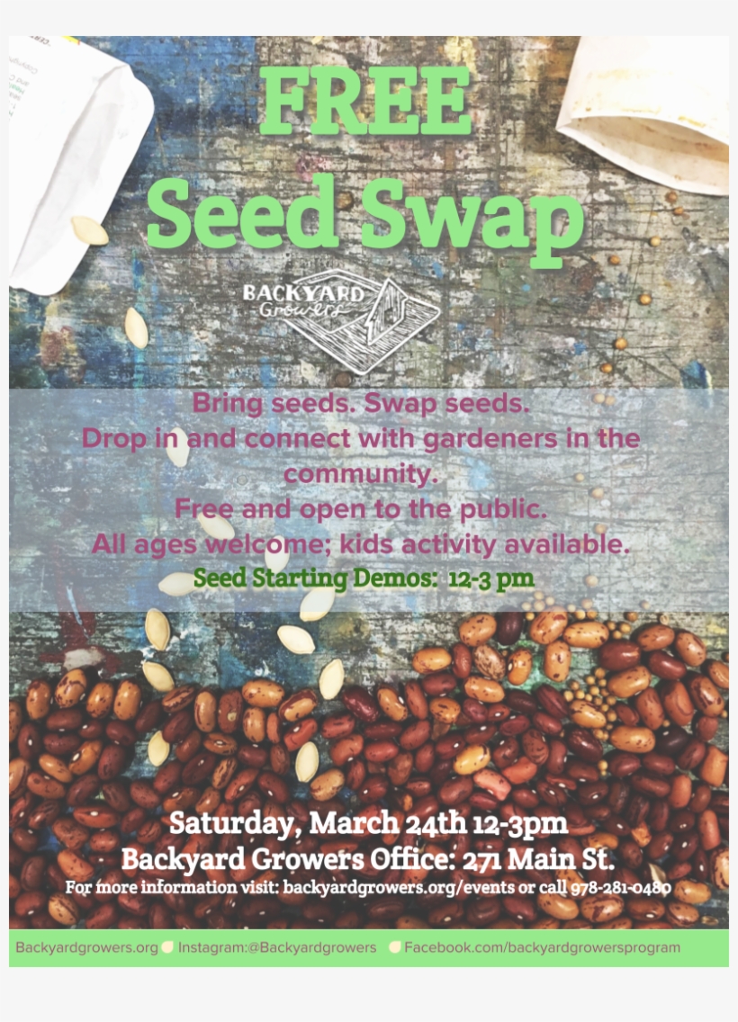 Updated Seed Swap Flyer - Seed Swap Transparent PNG - 816x1056 - Free ...