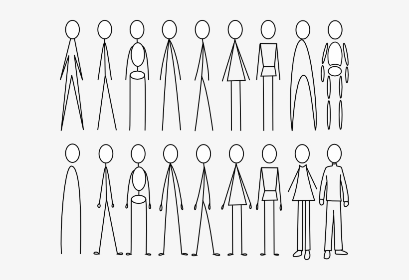 Drawn Figurine Stick - Draw Better Stick Figures Transparent PNG ...