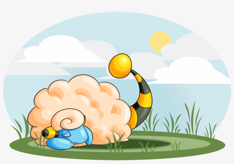 Sleepy Mareep - Mareep Transparent PNG - 1280x834 - Free Download on ...