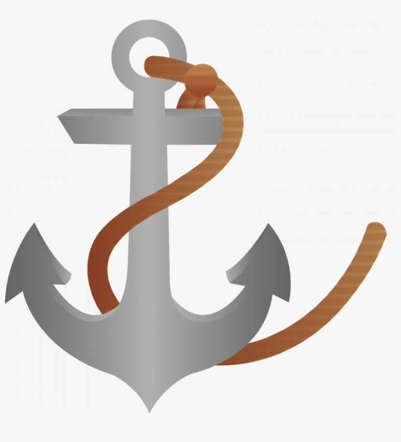 Ship Anchor Clipart With Rope Free - Ship Anchor Clipart Transparent ...
