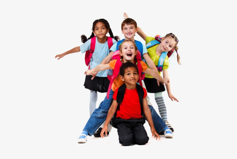 Happy School Children
