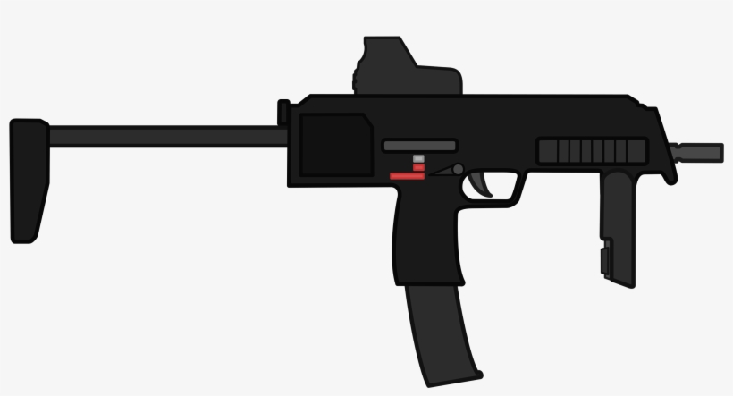 Mp7 Mp7 Retracted Stock - Mp7 Urban Camo Transparent PNG - 3000x1695 ...