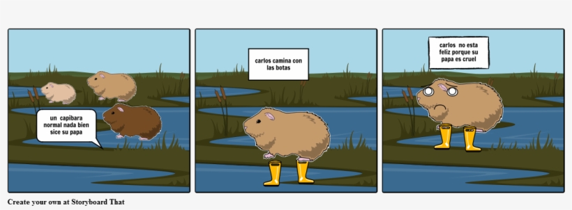 La Capibara Con Botas - Cartoon Transparent PNG - 1164x385 - Free ...