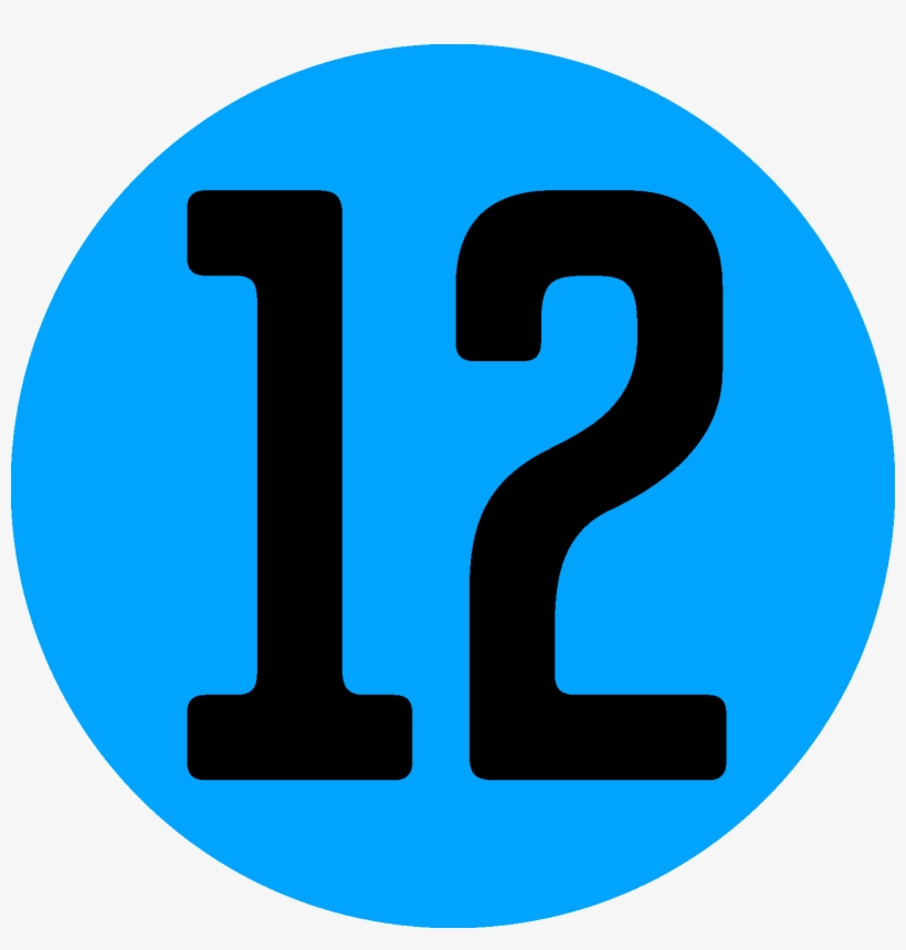 Number 12 In Blue Transparent PNG - 1500x1500 - Free Download on NicePNG