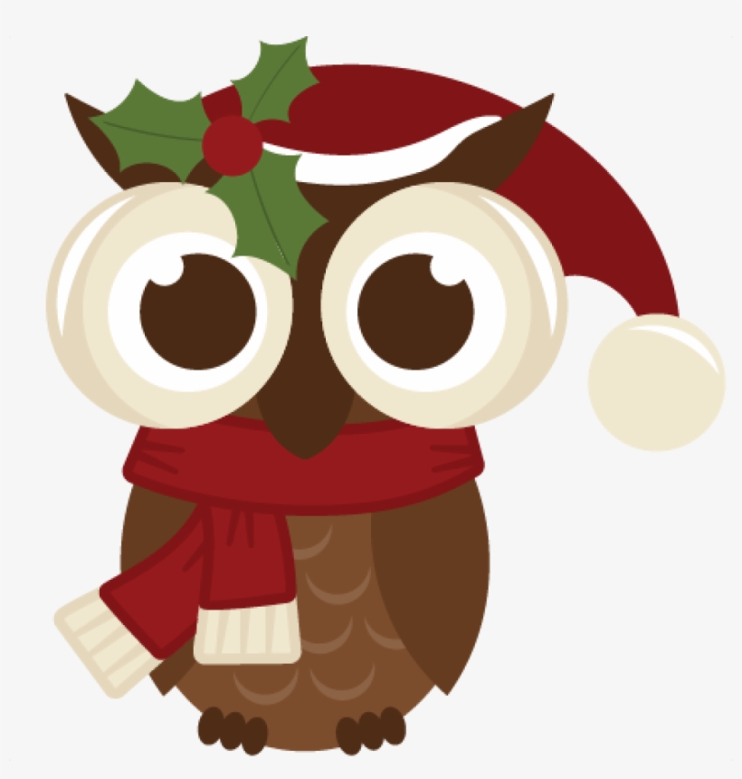 Cute Christmas Owl Clipart - Christmas Owl Png Transparent PNG ...
