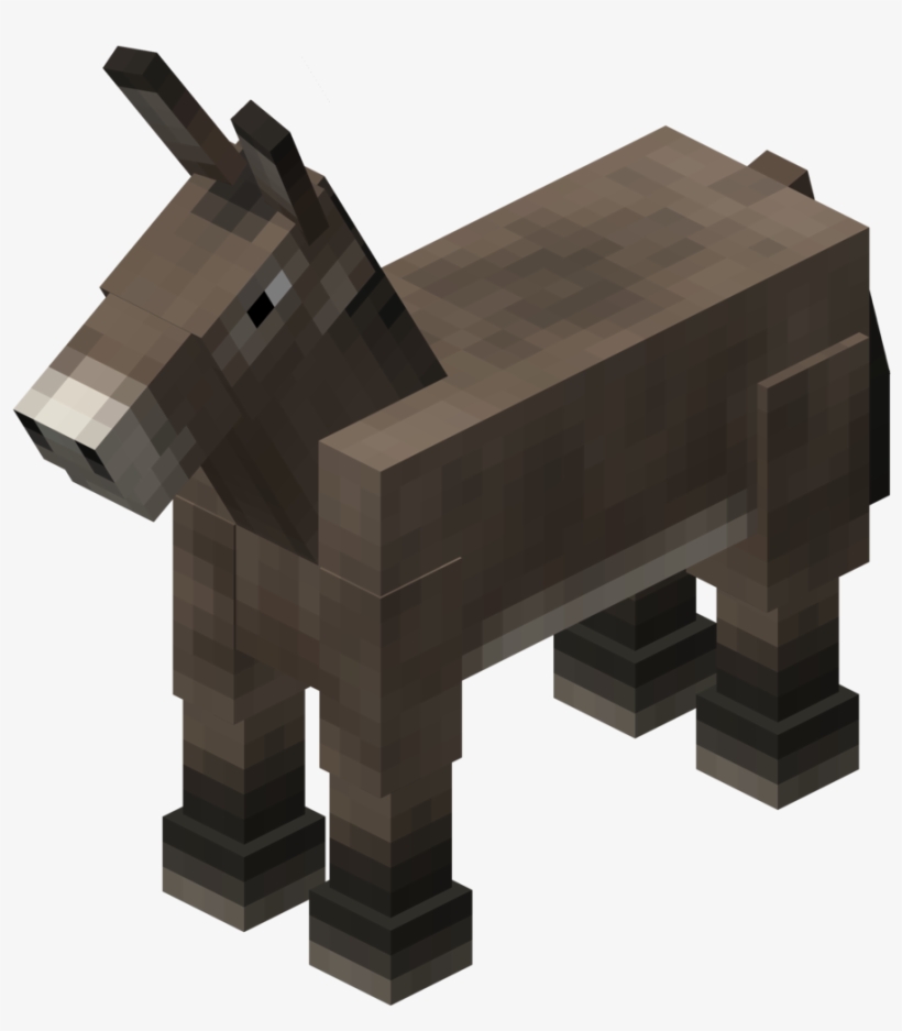 Mc Donkey - Minecraft Mule Png Transparent PNG - 1024x1111 - Free ...