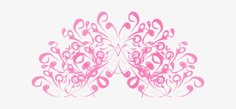 Fancy Pink Scroll Design