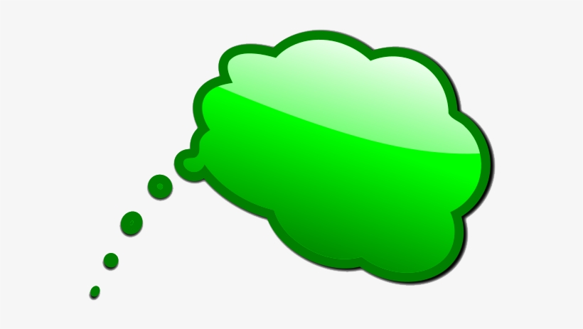 Green Speech Bubble - Green Thought Bubble Png Transparent PNG ...