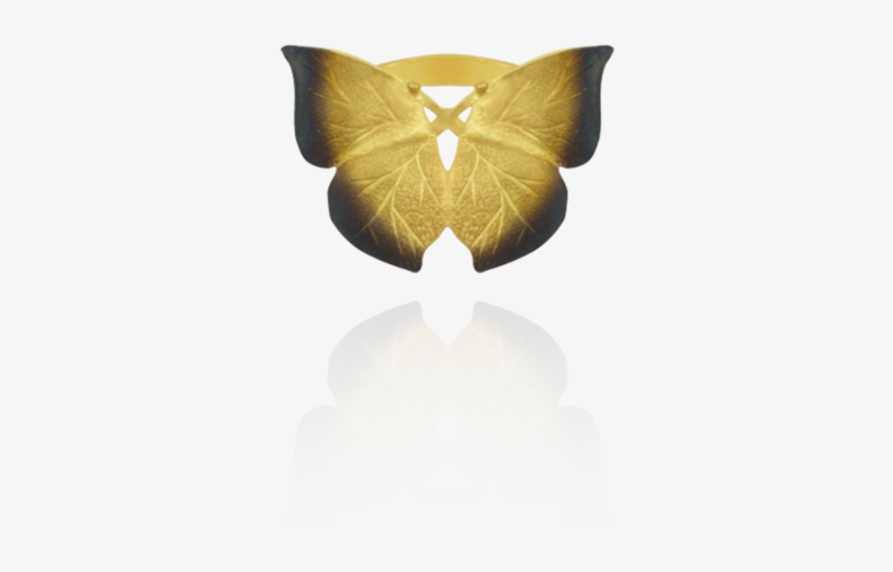 Ember Flying Butterfly Ring - Silver Spotted Skipper Transparent PNG ...