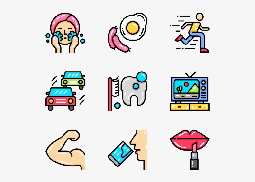 Morning Routine - Web Design Icons Transparent PNG - 600x564 - Free ...