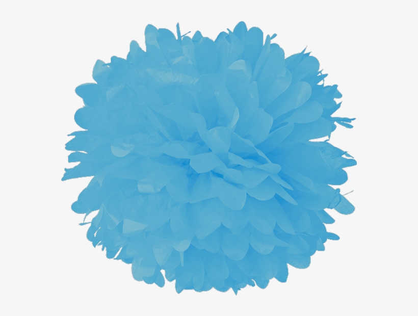Powder Blue Tissue Pom Poms - Turquoise Blue 10 Inch Tissue Paper ...