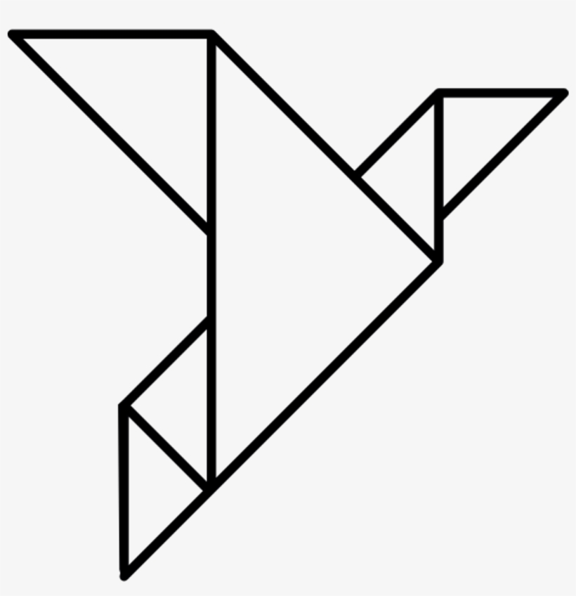 Origami Bird Birds Outline Freetoedit - Origami Bird Icon Png ...