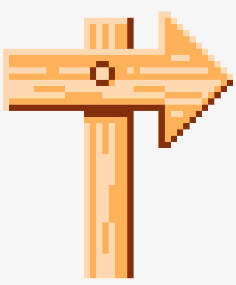 Start Level Signpost - Pixel Art De Anjo Transparent PNG - 1480x1720 ...