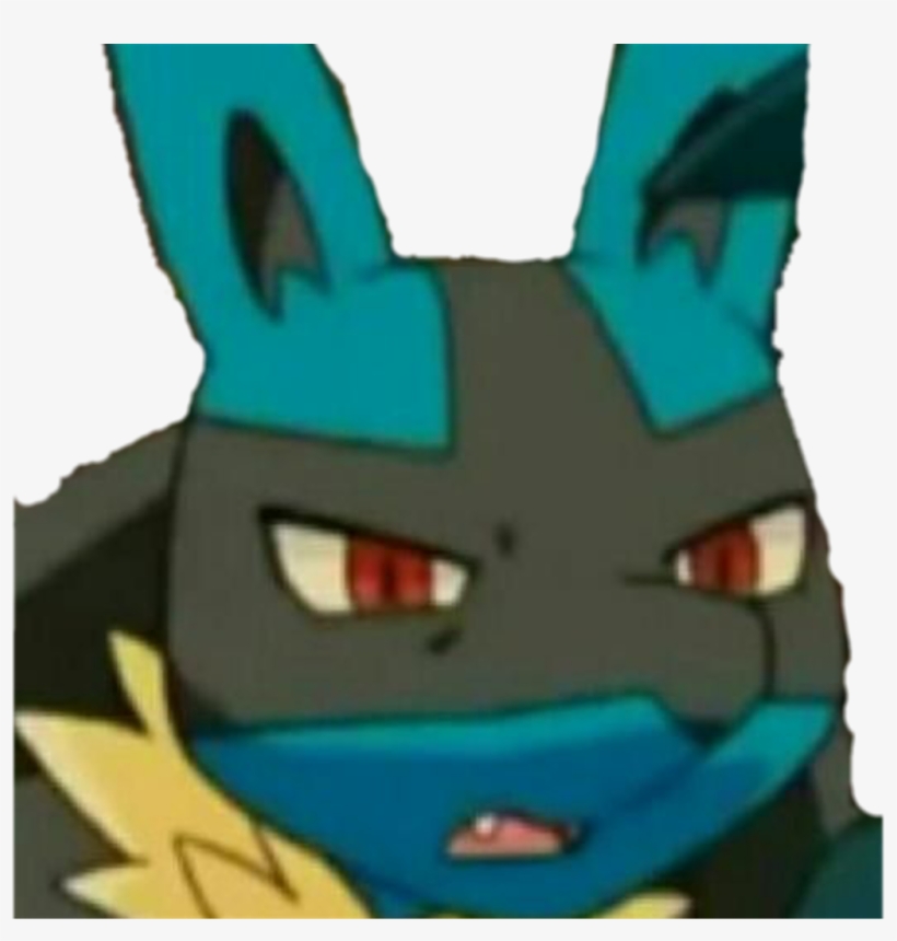 Lucario Pokemon Transparent What Meme Why Nintendo - Lucario Face Meme ...