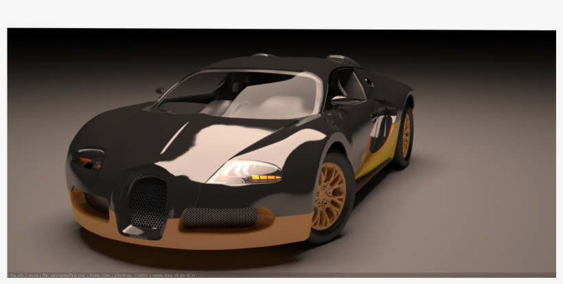 Bugatti Veryon 3d Model Done In Maya Render In 3ds - Bugatti Veyron ...