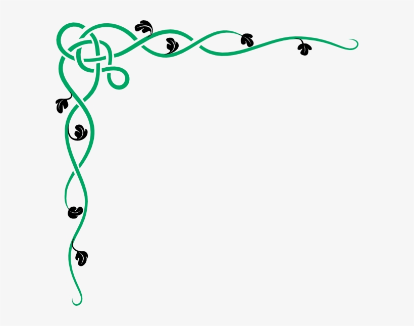 Green Corner Borders Designs