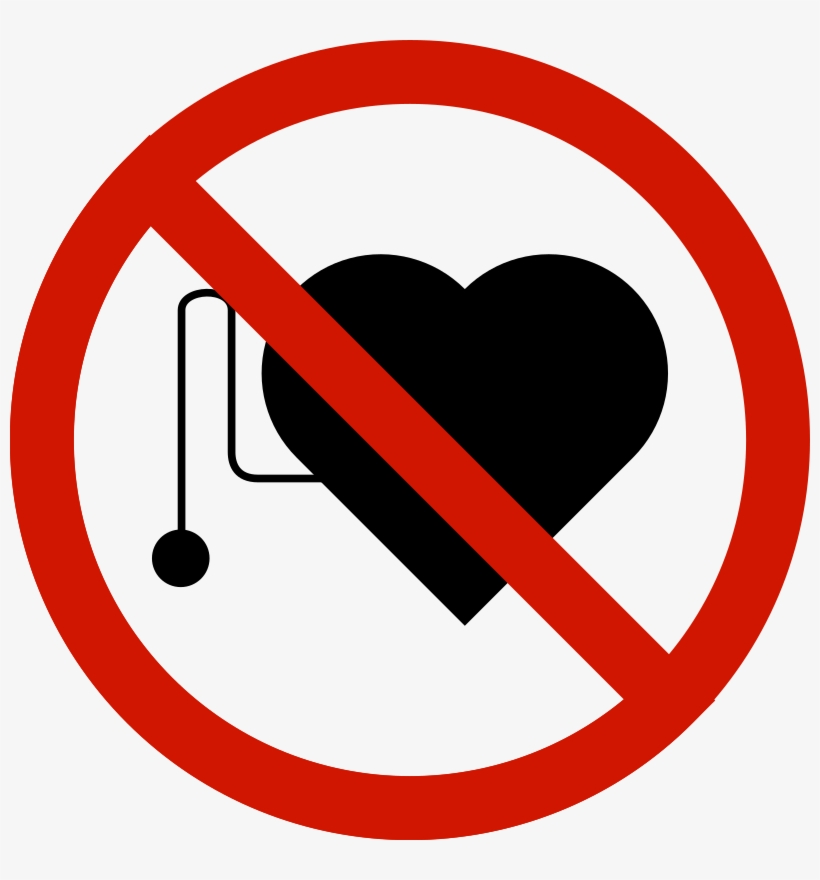 Medium Image - No Pacemaker Sign Transparent PNG - 800x800 - Free ...