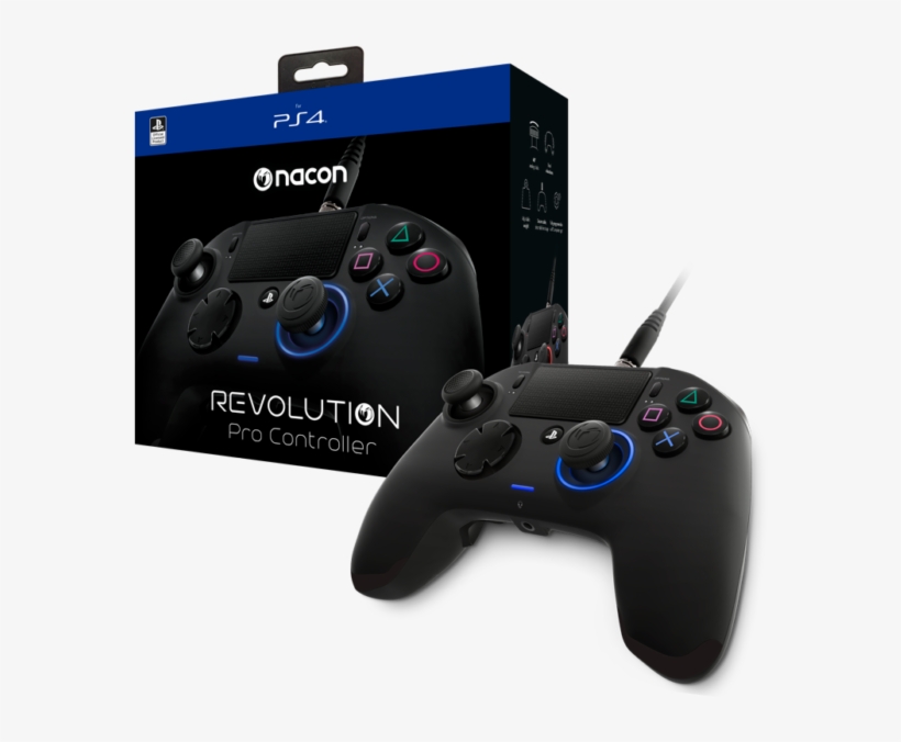 Pack And Controller - Ps4 Controller Revolution Pro Nacon Transparent ...