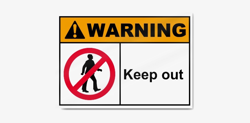 Keep Out Warning Transparent Png - Do Not Switch On Men At Work ...