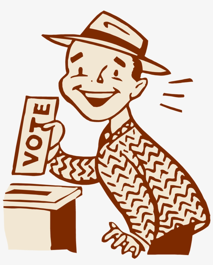 Voting Character Clipart Transparent Png - Drawings On Every Vote Count ...