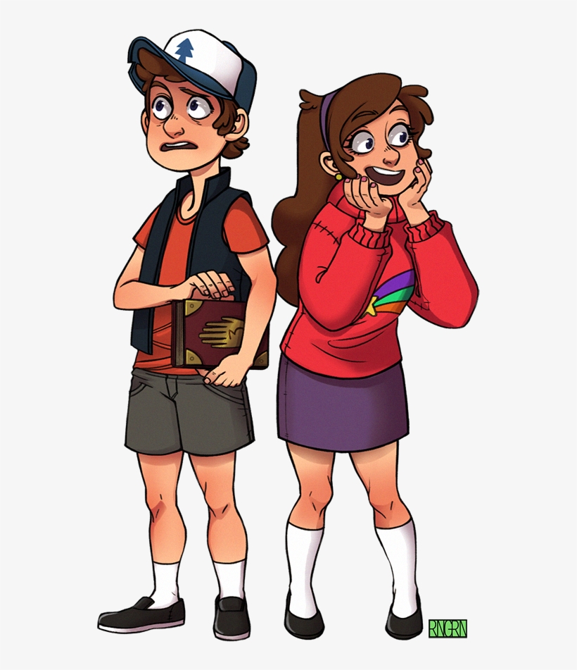 The Mystery Twins - Dipper And Mabel Grown Up Fanart Transparent PNG ...