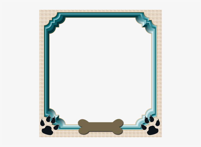 Frame,scrapbook,dog Frame,pet Frame,dog Bone,photo - Dog Frame Png ...