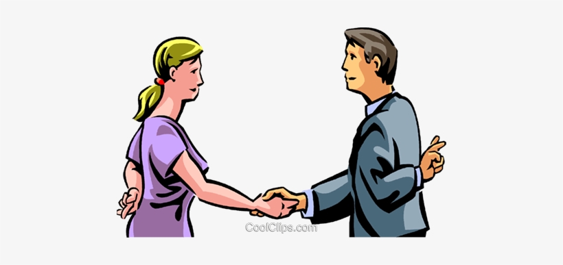 Shaking Hands With Crossed Fingers Royalty Free Vector - Shaking Hands ...