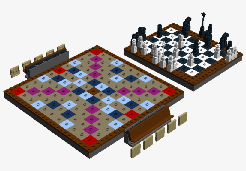 Download Mini Chess And Scrabble - Scrabble Board Png - HD Transparent ...