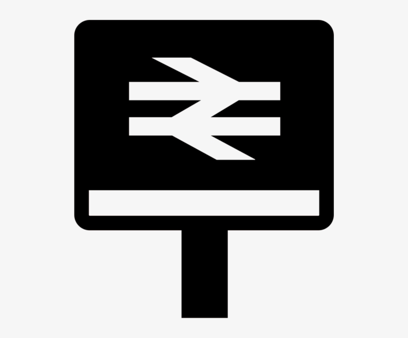 Download A Picture Of A Train Sign - Railway Station Symbol - HD ...