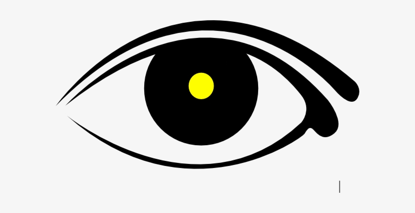 Yellow Pupil Clip Art - Black And White Clip Art Eye Transparent PNG ...