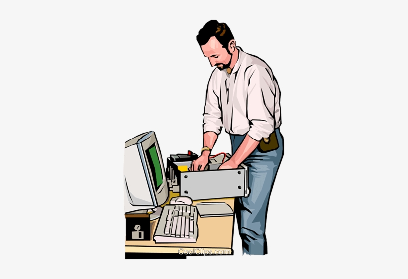 Free Clipart Computer Techie