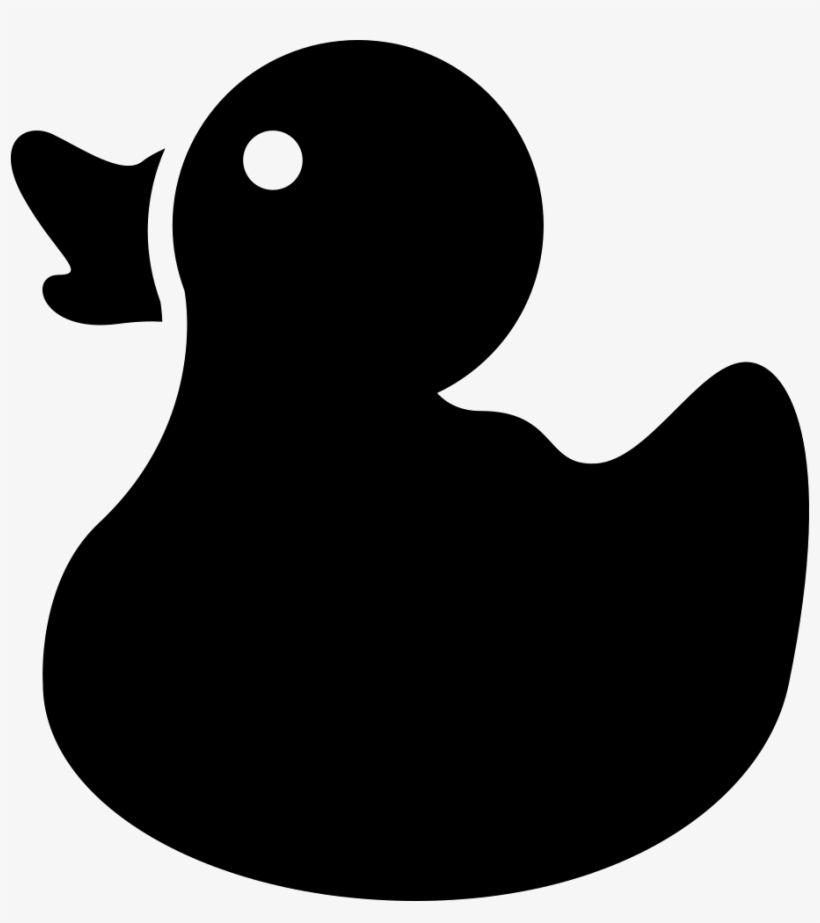 Duckling Side View Silhouette Comments - Rubber Duck Silhouette ...