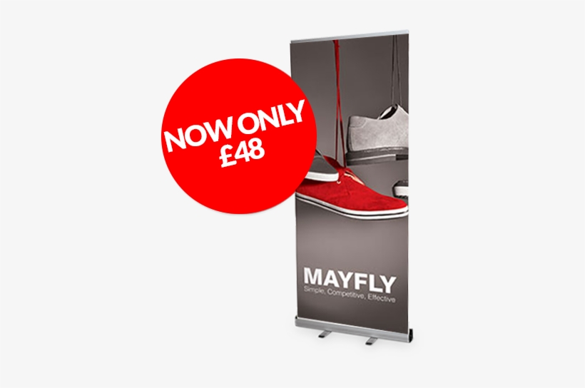 Mayfly Banners - 1m X 2m Pull Up Banner Transparent PNG - 436x500 ...