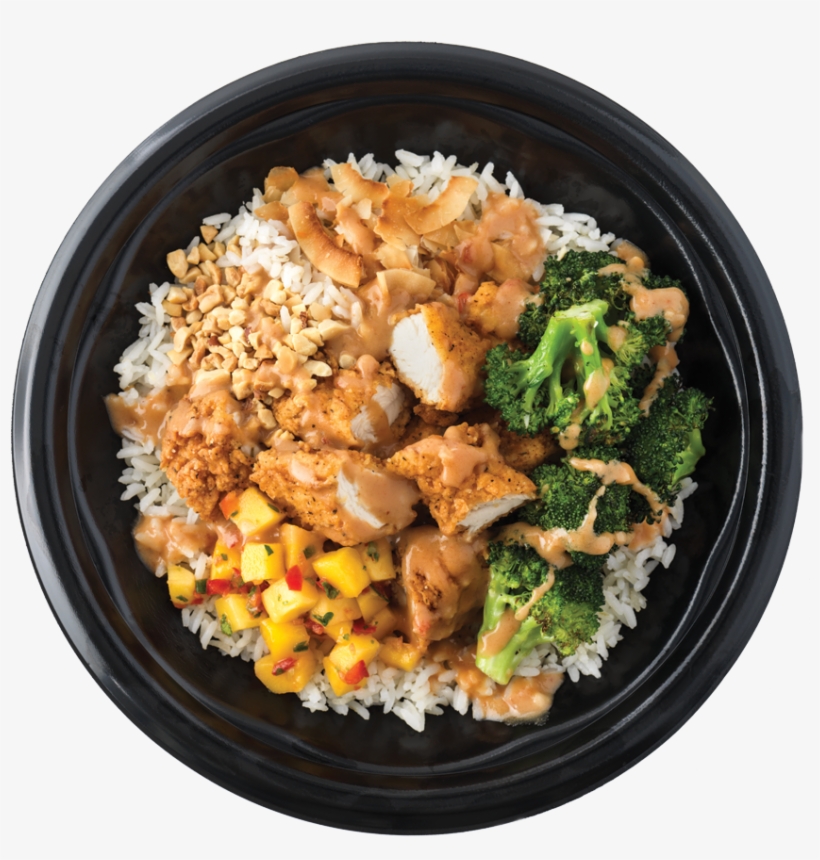 Thai Peanut Bowl - Pdq Thai Peanut Bowl Transparent PNG - 850x857 ...