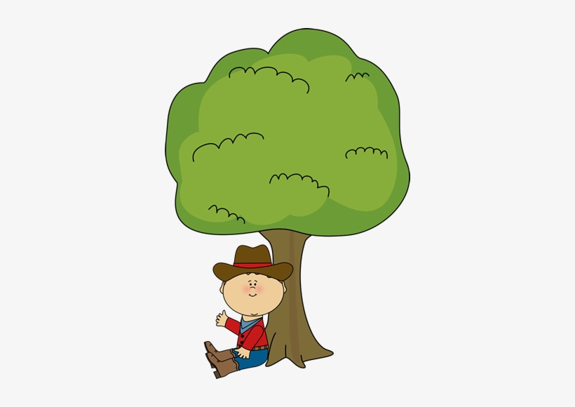 Western Clip Art - Under The Tree Preposition Transparent PNG - 350x500 ...