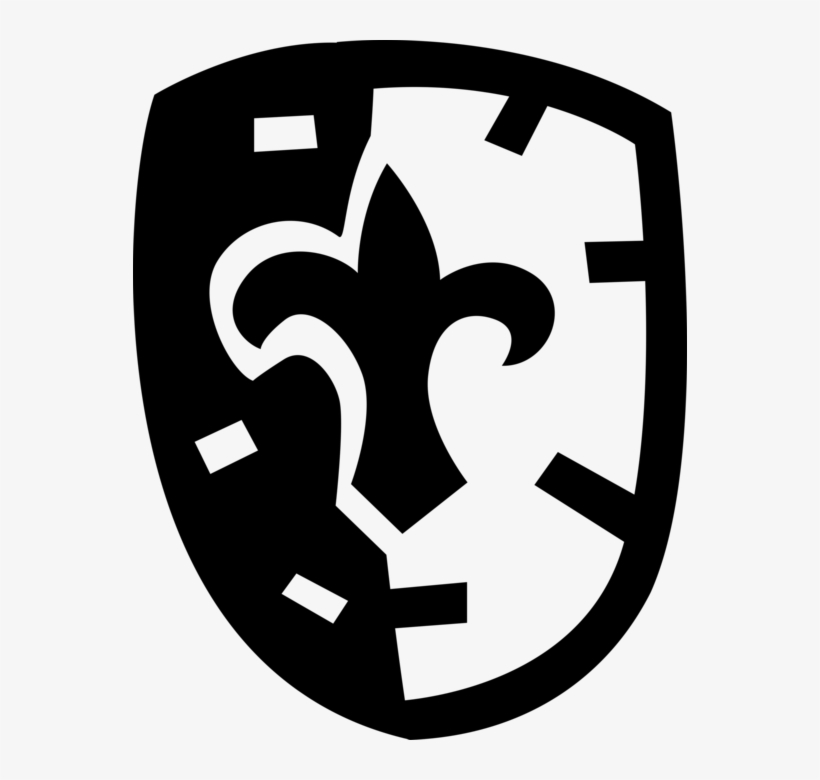 Vector Illustration Of Middle Ages Medieval Shield - Shield Transparent ...