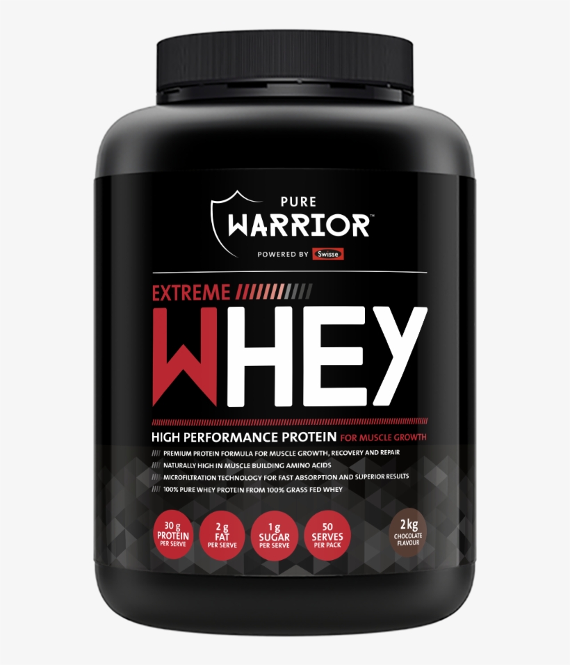 Extreme Whey Chocolate - Pure Warrior Whey Transparent PNG - 700x880 ...