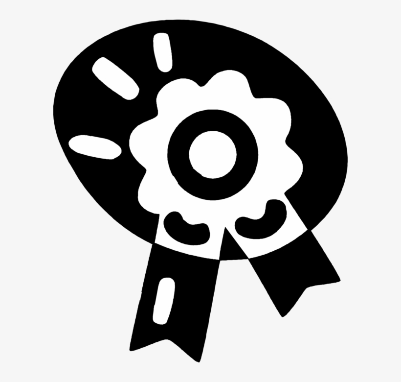 Vector Illustration Of Prize Ribbon First Place Ribbon Transparent PNG ...
