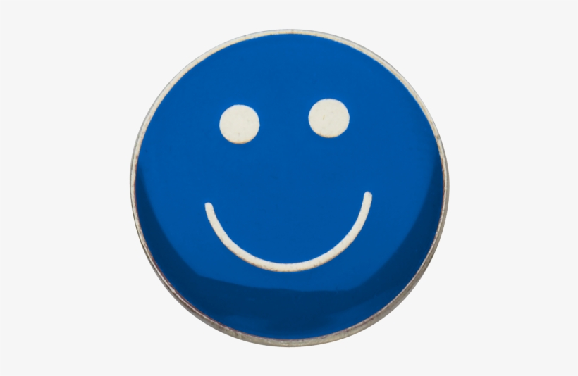 Blue Smiley Face Symbol
