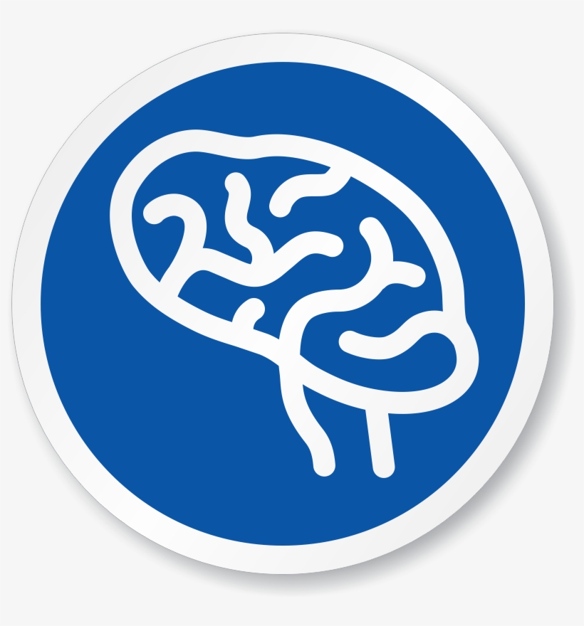 Nervous System Brain Symbol Iso Circle Sign - Symbols For Nervous ...