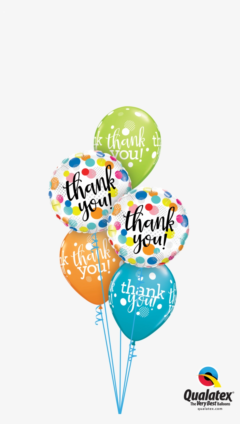 Thank You Great Job Balloon Bouquet - 18' Round Foil Thank You! Balloon ...