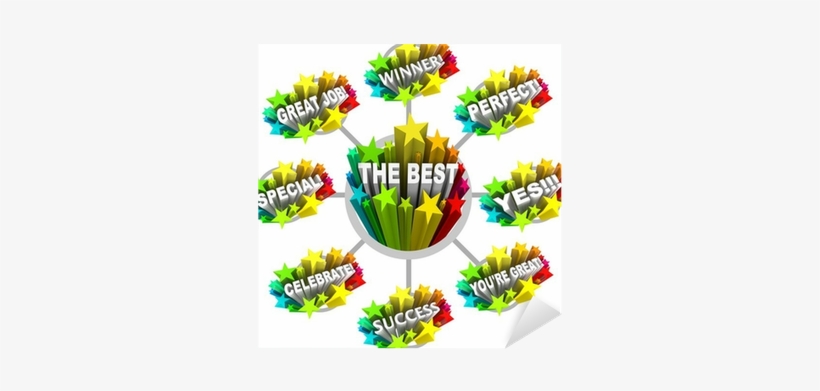 Praise And Appreciation Words For A Great Job Sticker - Do People Fall ...