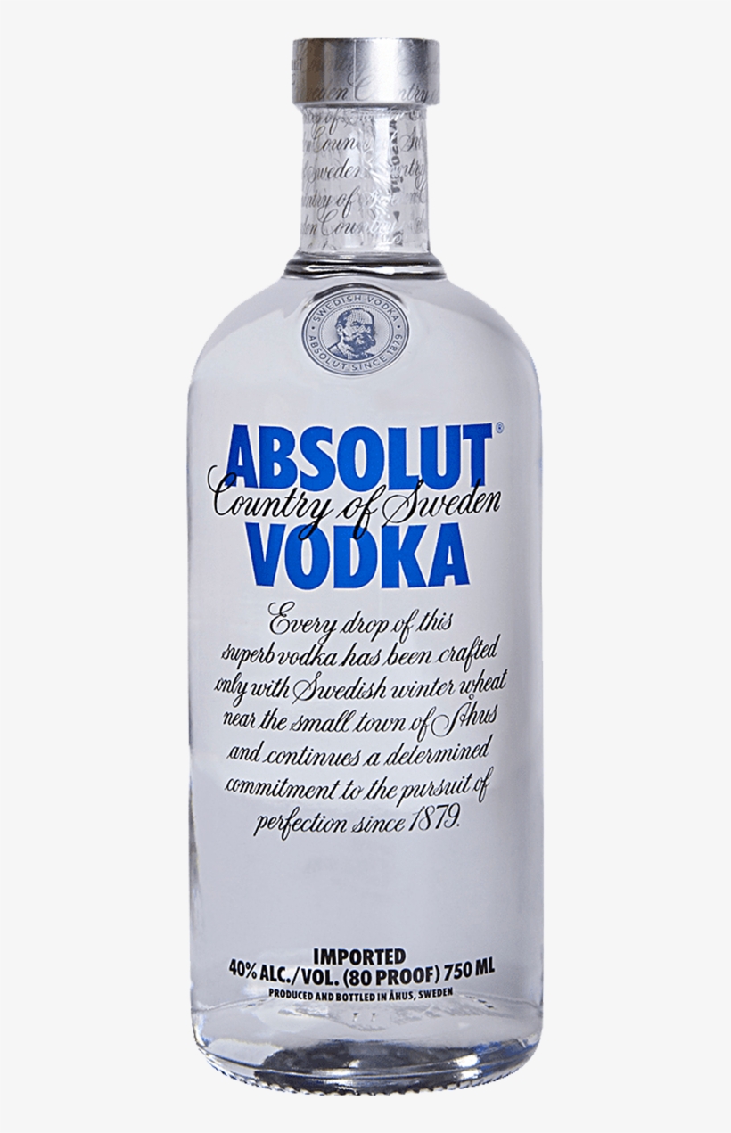 Absolut Vodka Bottle Png