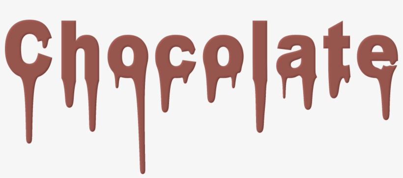 Chocolate Word Art - Chocolate In Bubble Letters Transparent PNG ...