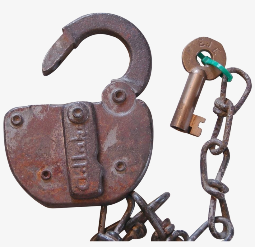 Vintage Ej&err Railroad Switch Lock & Key Set Transparent PNG - 929x929 ...
