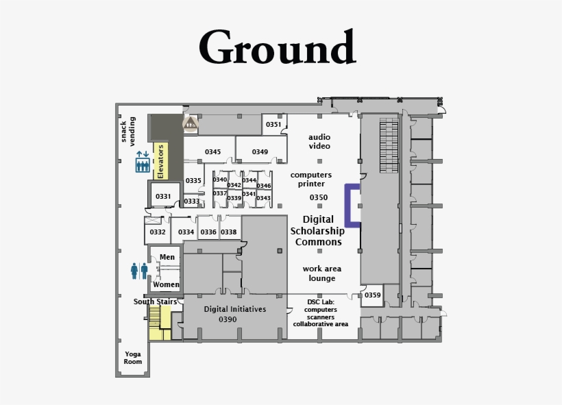 Ground Floor Mchenry Library - Floor Plan Transparent PNG - 485x520 ...