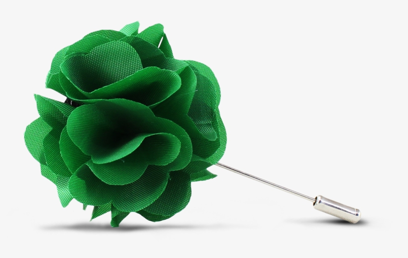 Emerald Green Solid Lapel Flower - Emerald Green Flowers Png ...