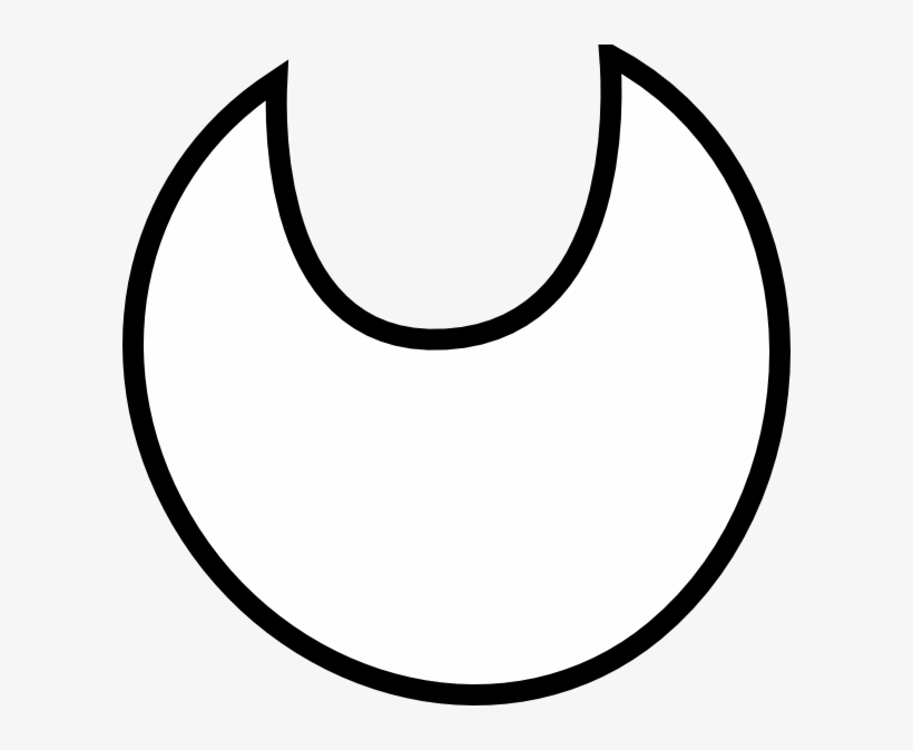 Download White Infant Bib Outline Clip Art At Clker - White Bib Png ...