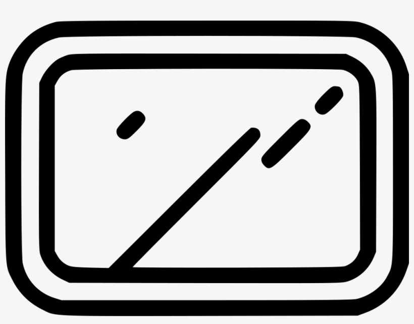 Window Square Round Edge Modern Comments - Mirror Transparent PNG ...